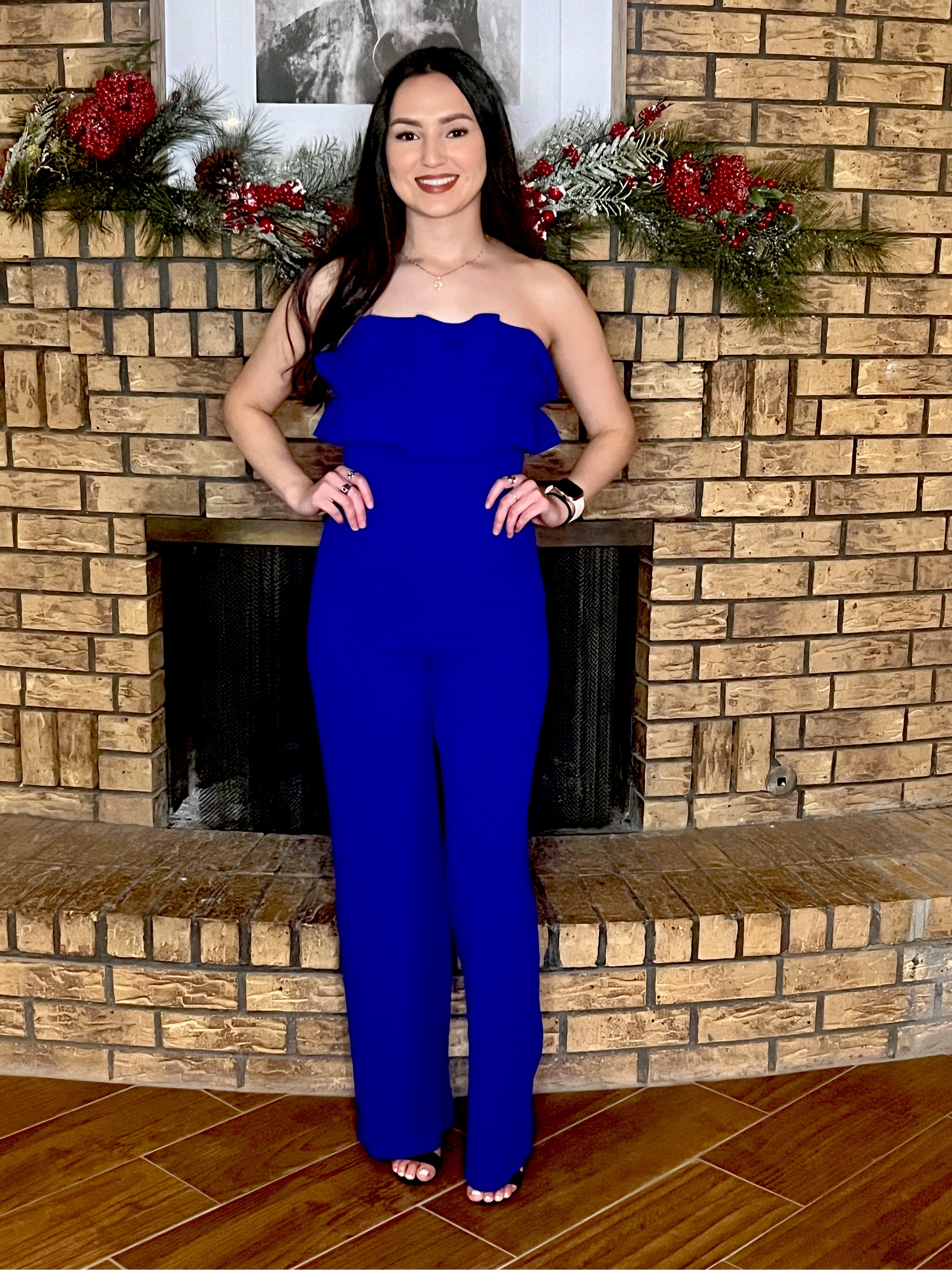 Royal Blue Jumpsuit Crazy Cozy Boutique